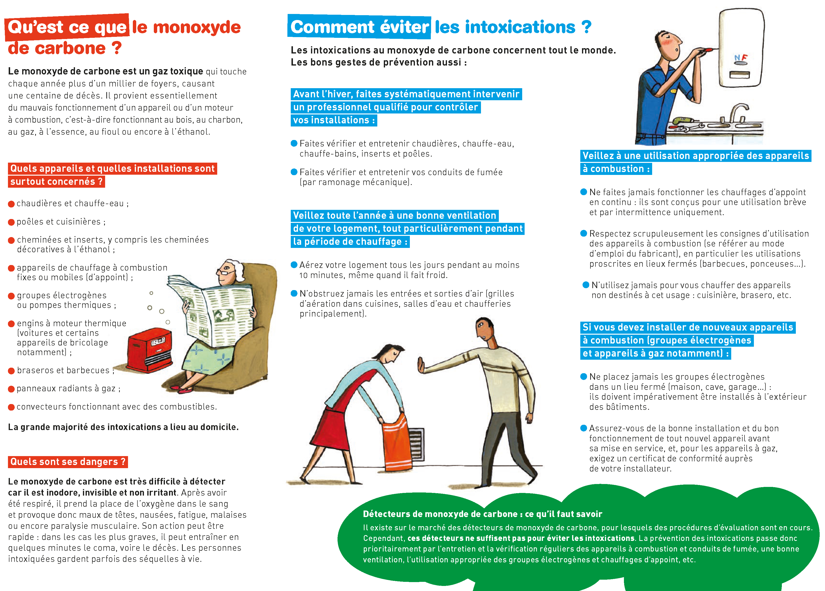 Prévention des intoxications au monoxyde de carbone | Ville de Fouesnant