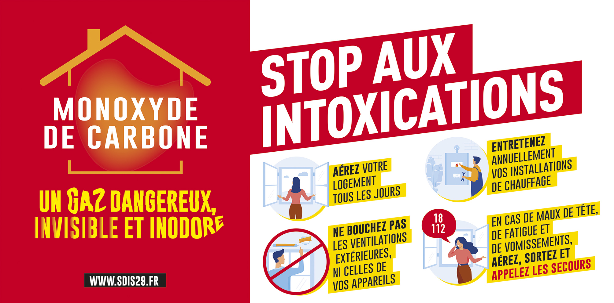 Campagne de sensibilisation sur les risques liés au monoxyde de carbone ...